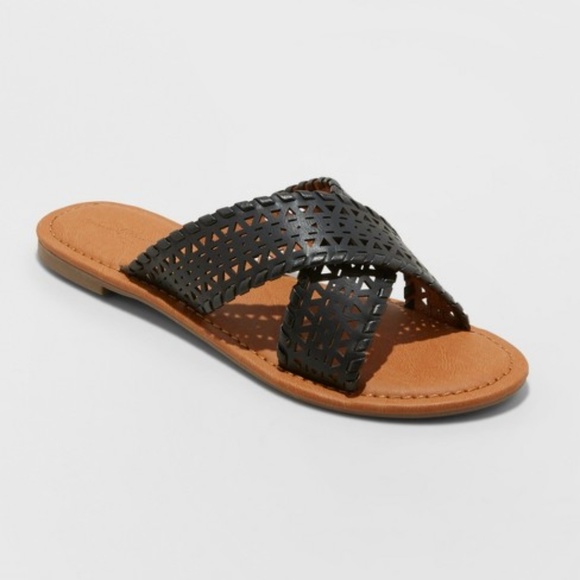 Universal Thread | Shoes | Universal Thread Laser Cut Crossband Slide ...